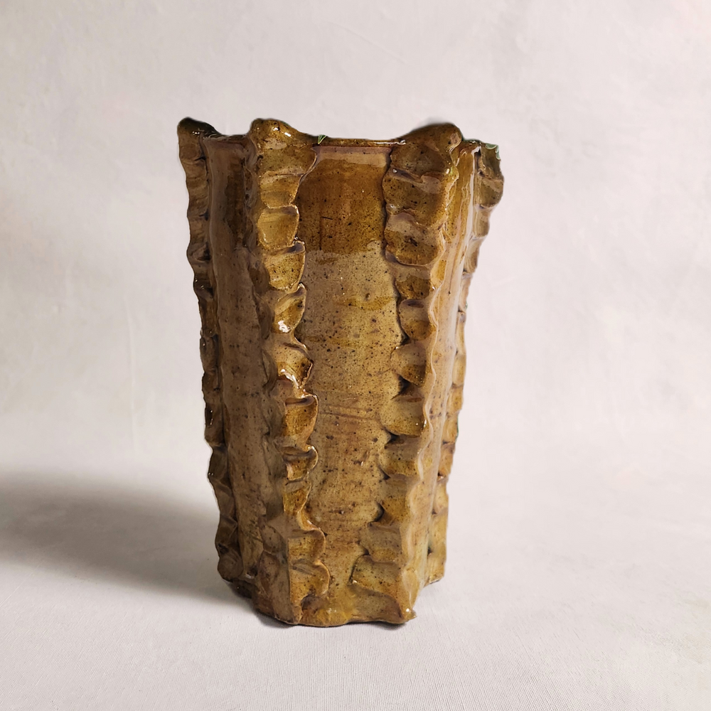 Tamegroute Cactus Vase - Jaune