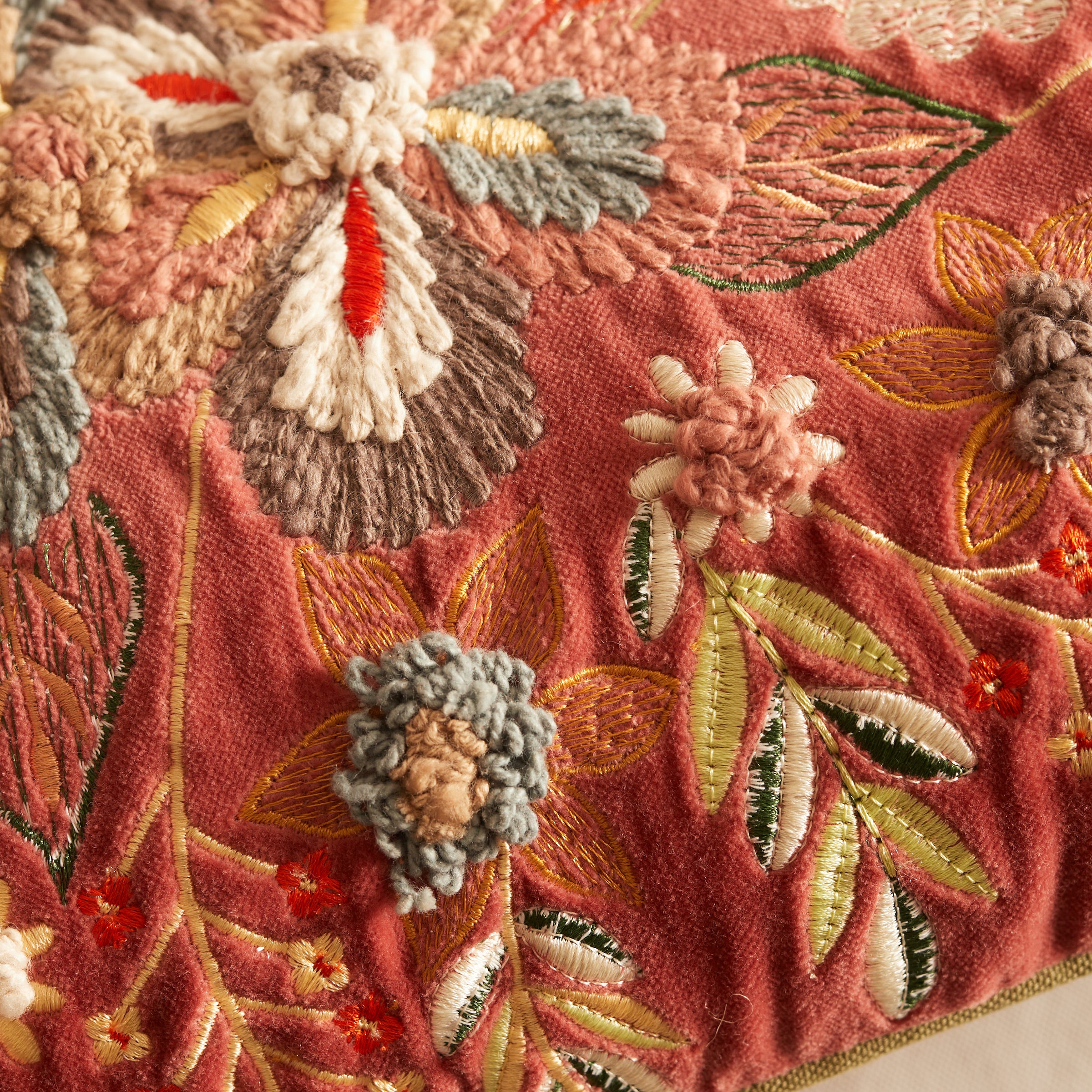 Kanika Rose Garden Lumbar Cushion