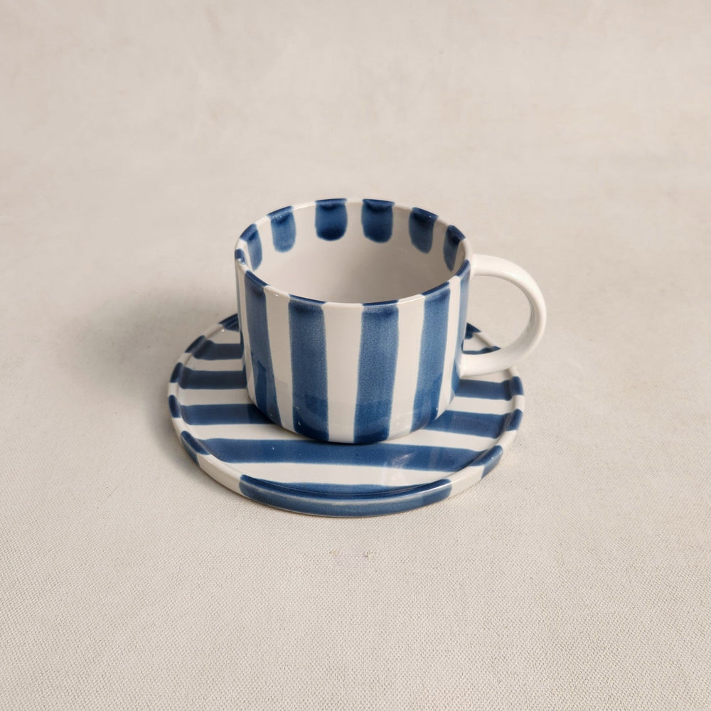 Monica Cup and Saucer – Blue